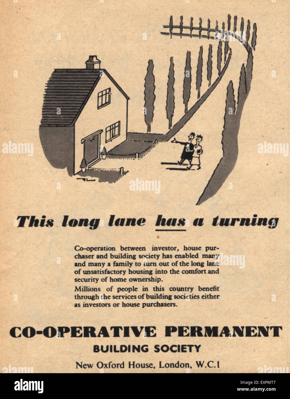 1950s UK Co-operative Magazine Advert Stock Photo - Alamy