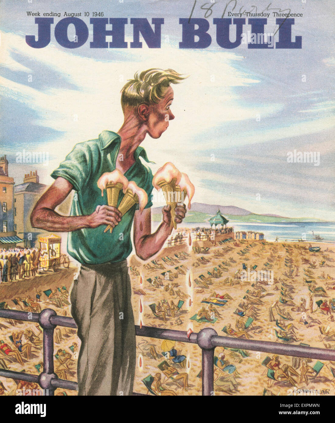 1940s UK John Bull Magazine Cover Stock Photo - Alamy