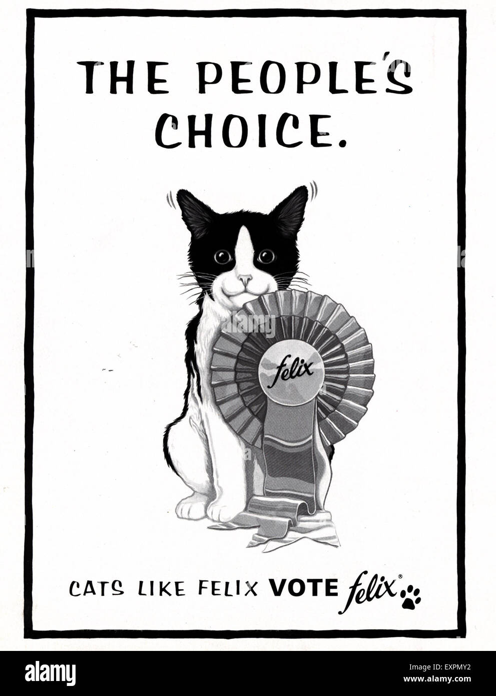 2000s UK Felix Magazine Advert Stock Photo - Alamy