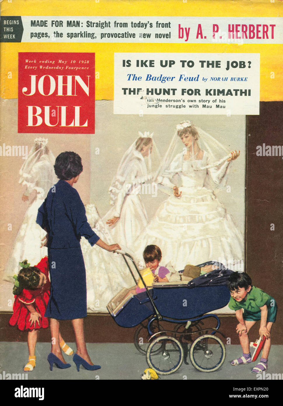 1950s UK John Bull Magazine Cover Stock Photo - Alamy