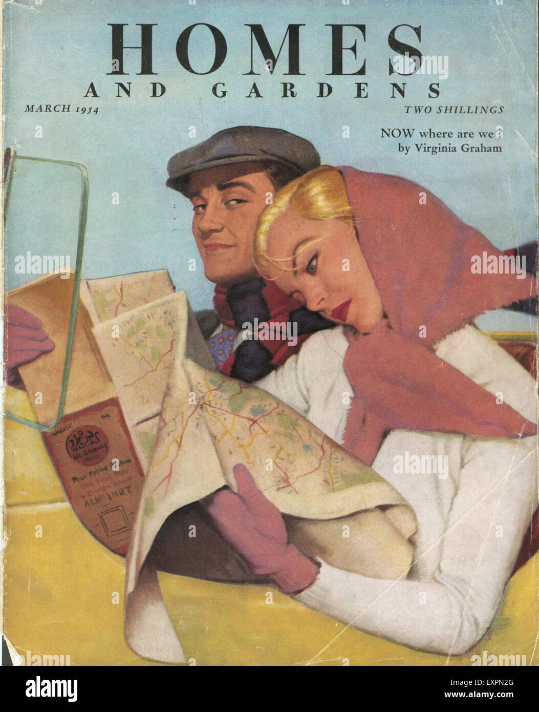 1950s UK Homes and Gardens Magazine Cover Stock Photo - Alamy