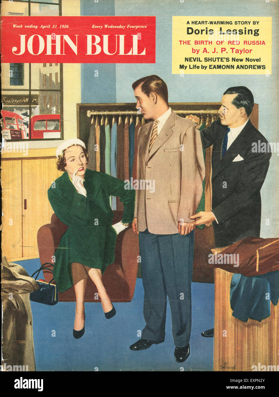 1950s UK John Bull Magazine Cover Stock Photo - Alamy