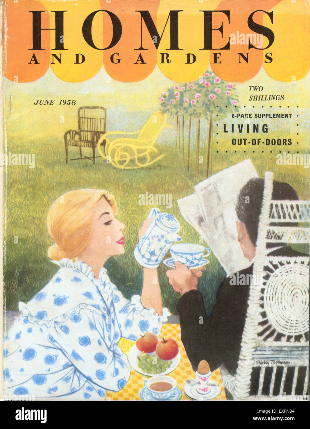 1950s uk home magazine cover hi-res stock photography and images - Alamy