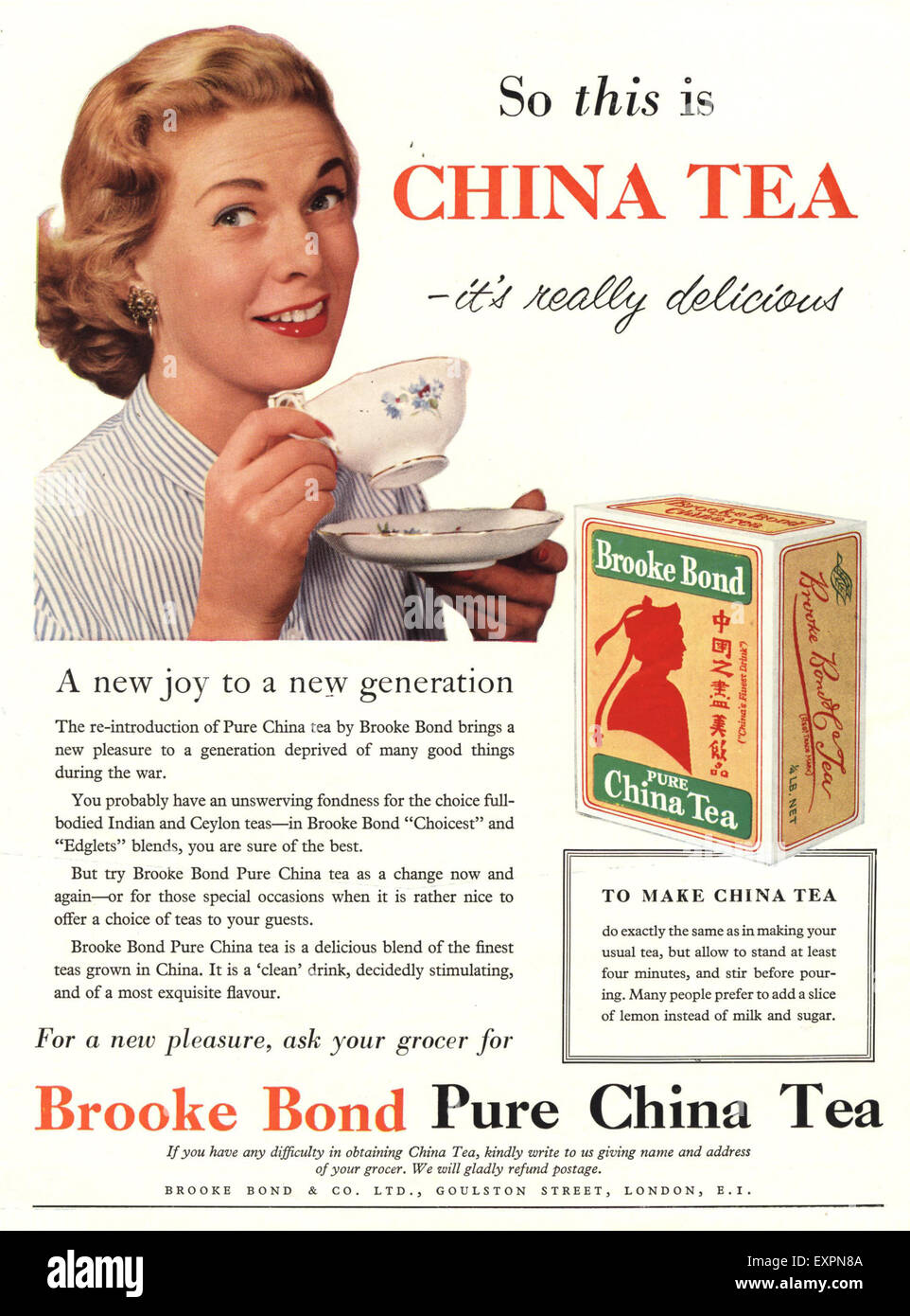 Brooke bond tea hi-res stock photography and images - Alamy
