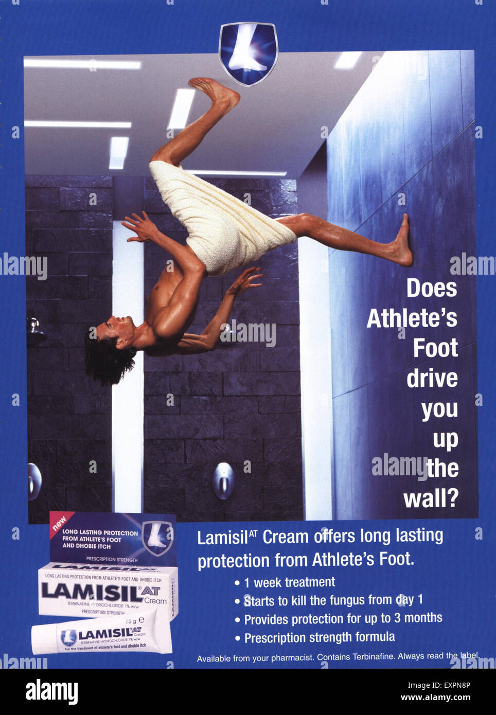 2000s UK Lamasil Magazine Advert Stock Photo - Alamy