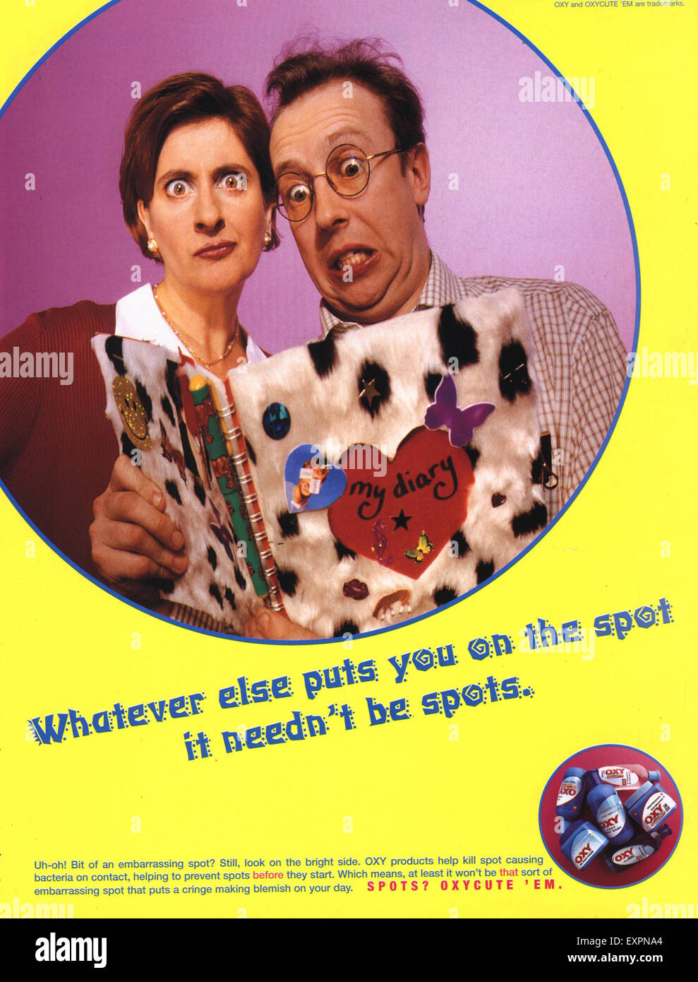 2000s UK Oxy Spot Prevention Magazine Advert Stock Photo - Alamy