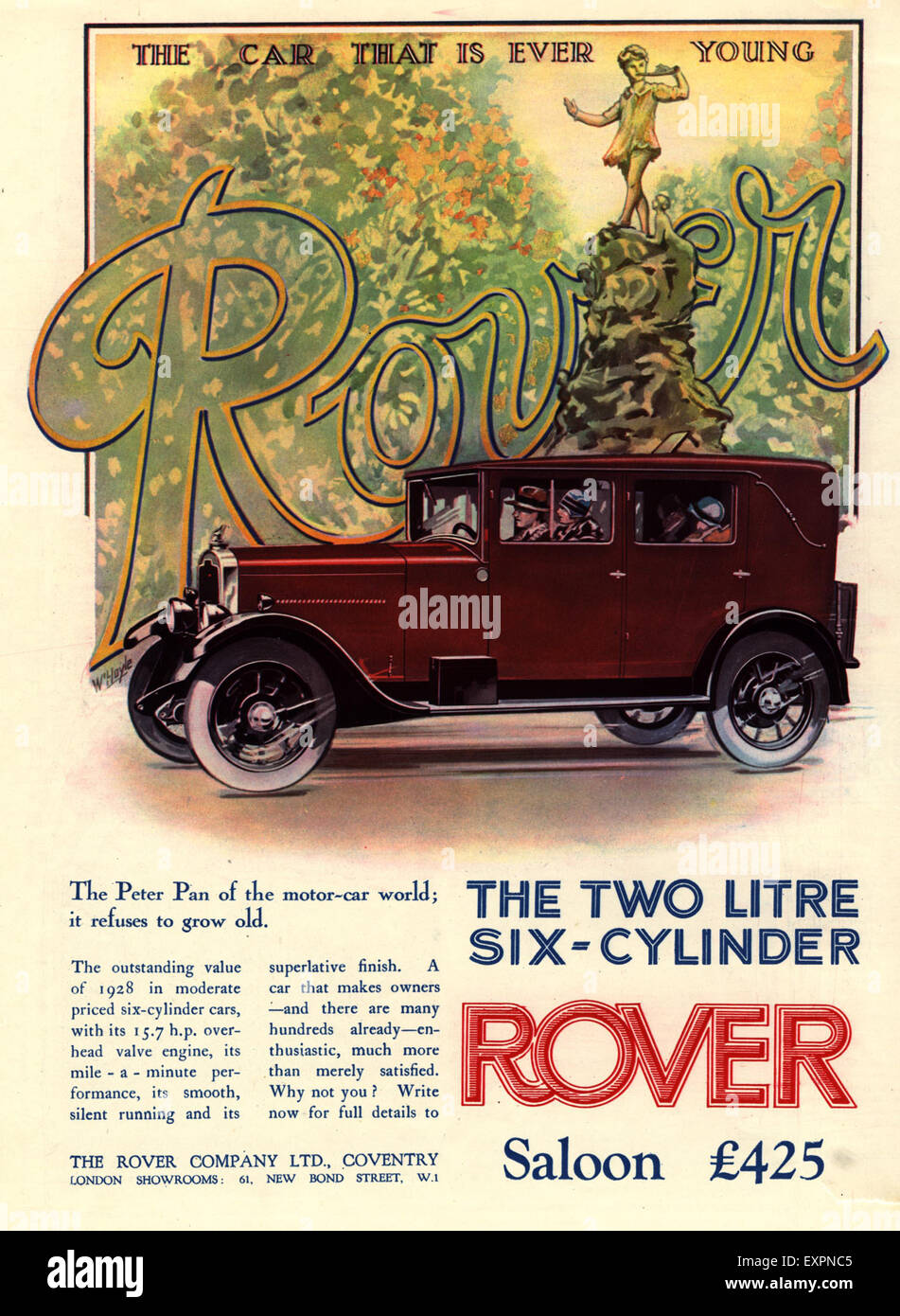 1920s UK Rover Magazine Advert Stock Photo - Alamy