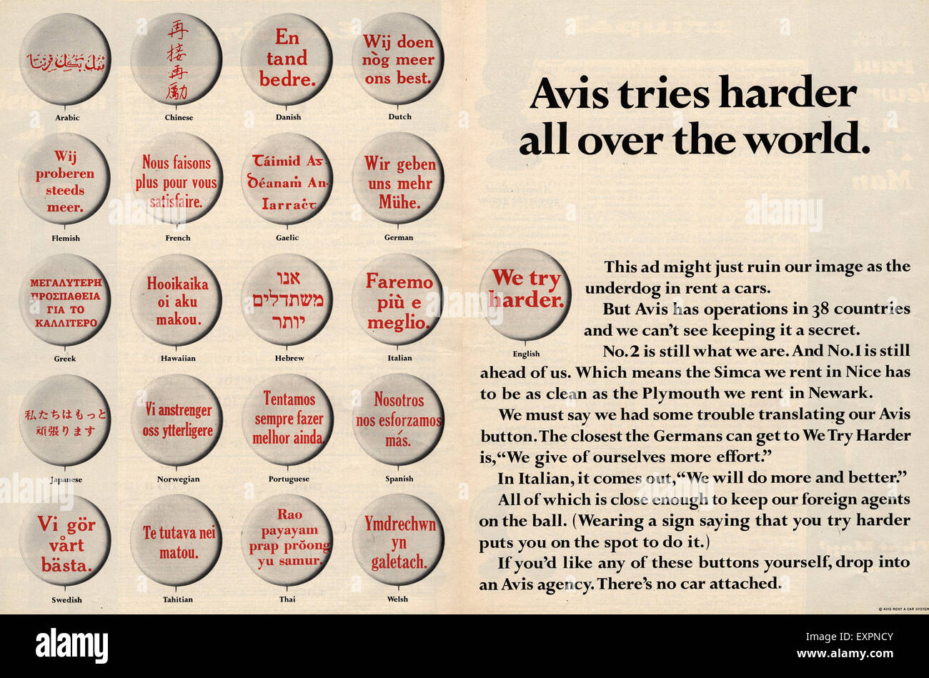 Avis Advert High Resolution Stock Photography and Images - Alamy