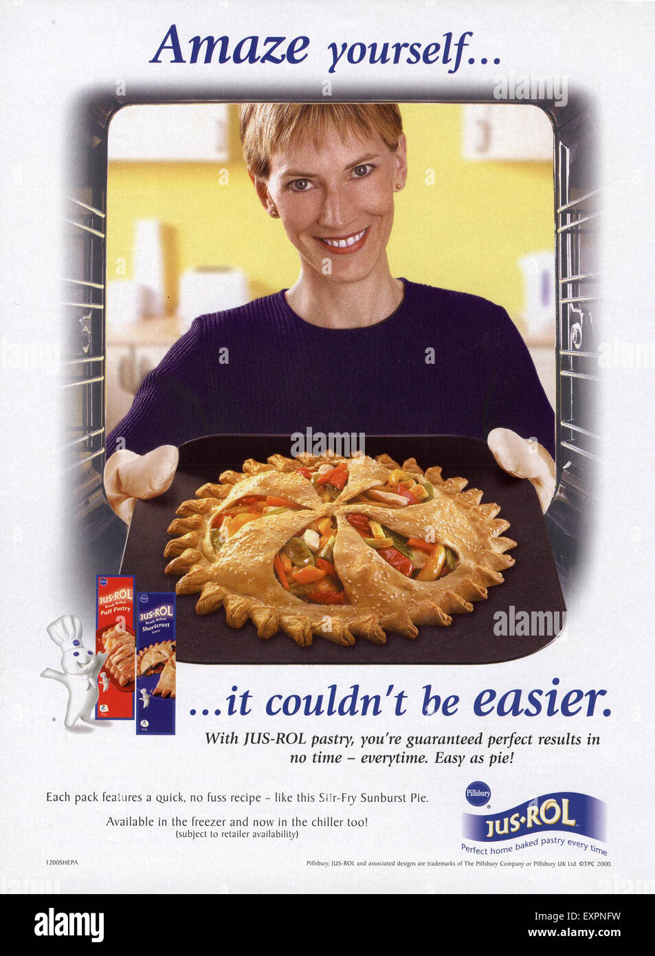 2000s UK Jus-Rol Pastry Magazine Advert Stock Photo - Alamy