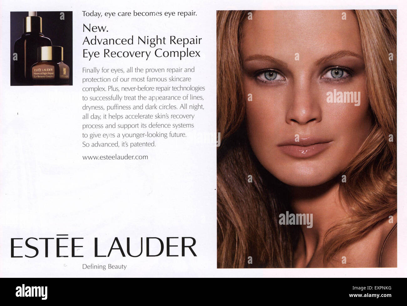 2000s UK Estee Lauder Magazine Advert Stock Photo - Alamy
