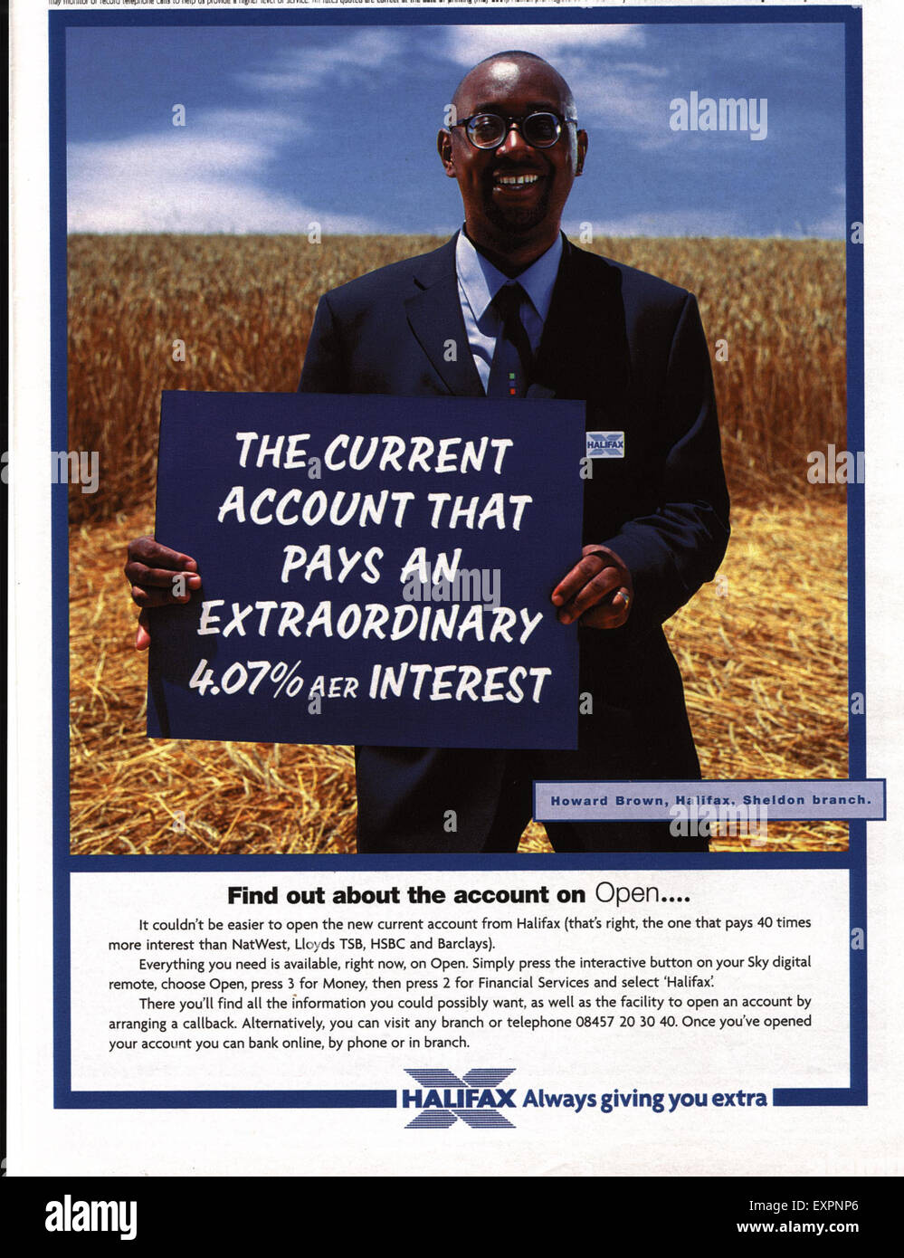 2000s UK Halifax Magazine Advert Stock Photo - Alamy