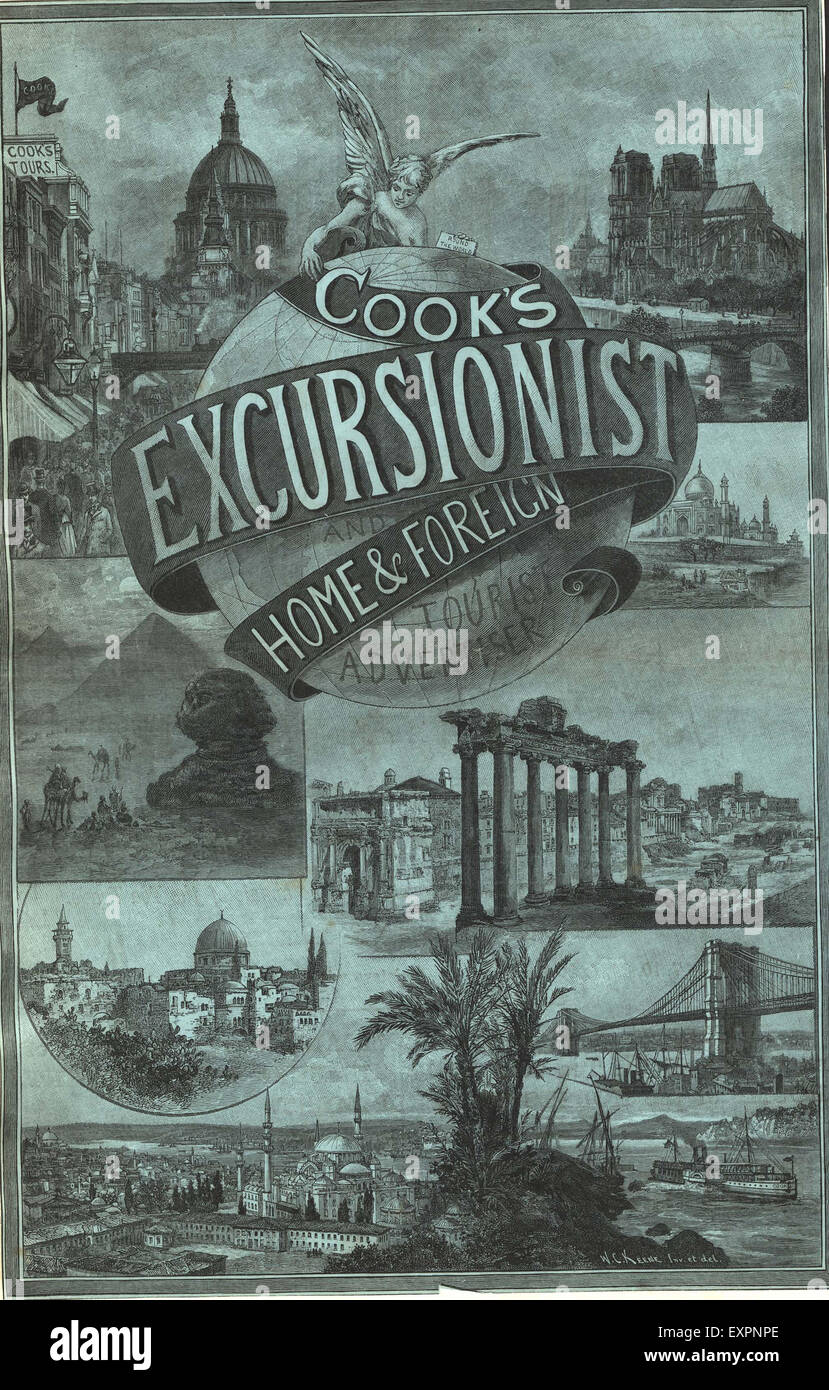 1890s UK Thomas Cook Magazine Advert Stock Photo - Alamy