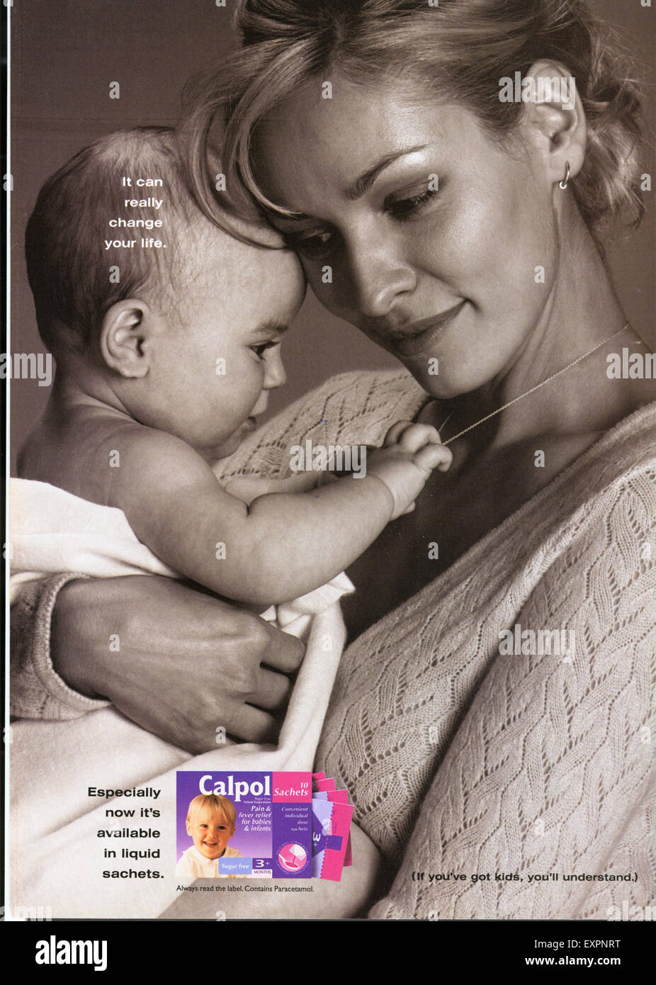 2000s UK Calpol Magazine Advert Stock Photo - Alamy
