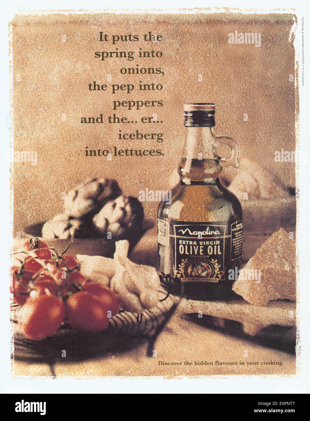 2000s UK Napolina Olive Oil Magazine Advert Stock Photo - Alamy