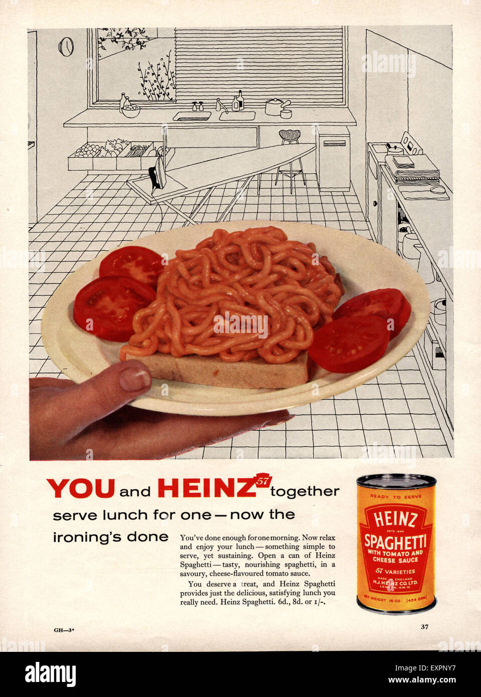 1960s UK Heinz Magazine Advert Stock Photo - Alamy