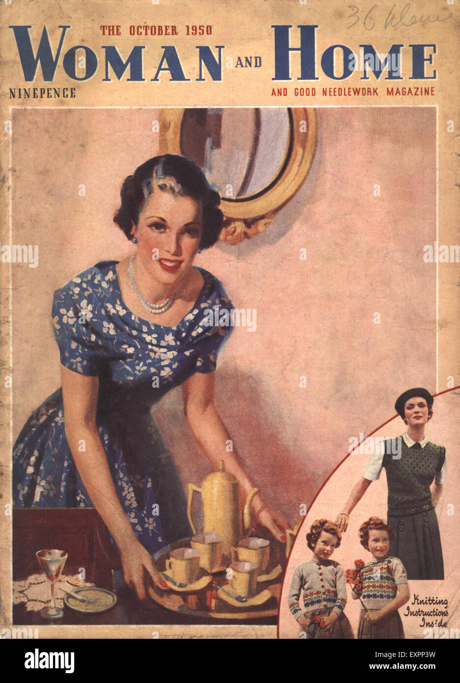 1950s uk woman magazine cover hi-res stock photography and images - Alamy