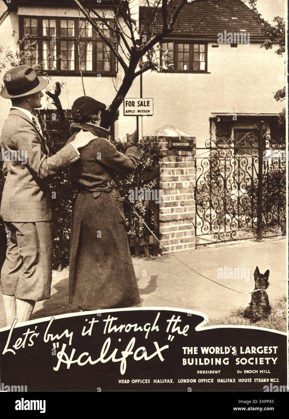 1930s UK Halifax Magazine Advert Stock Photo - Alamy