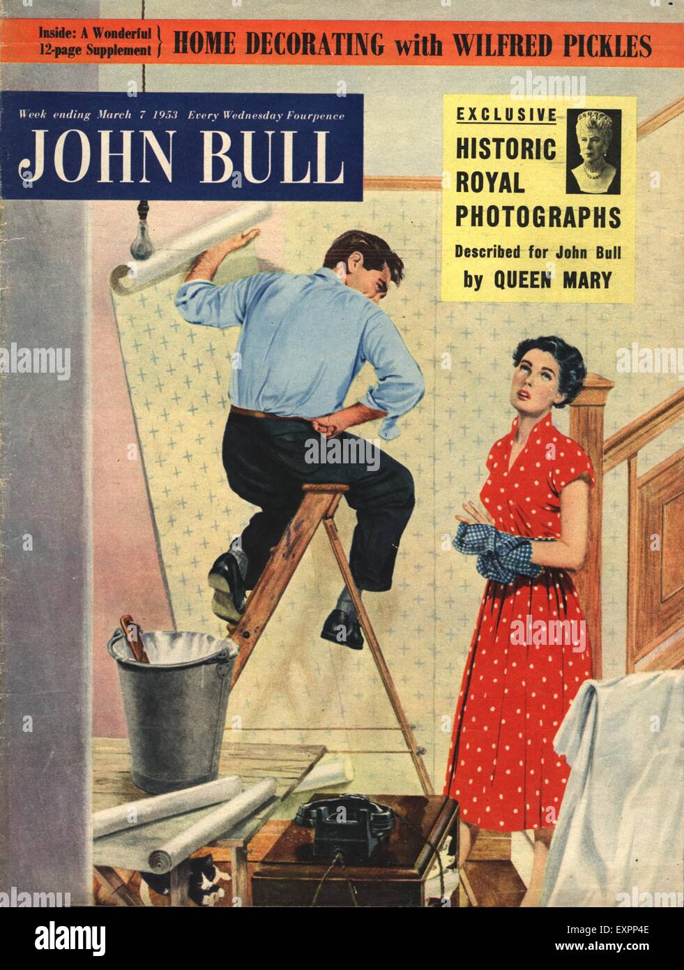 1950s UK John Bull Magazine Cover Stock Photo - Alamy
