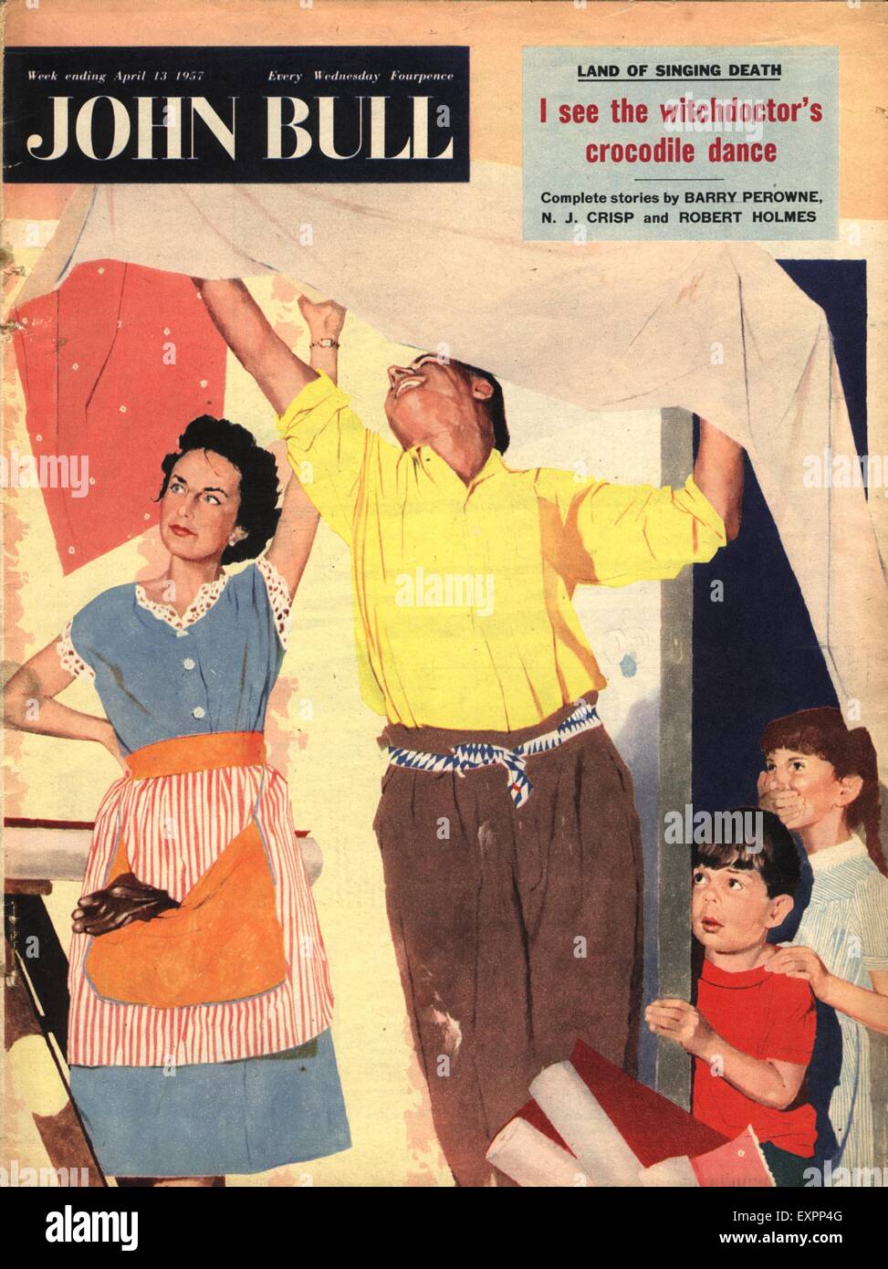 1950s UK John Bull Magazine Cover Stock Photo - Alamy