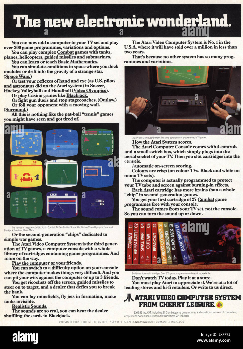 1980s UK Atari Magazine Advert Stock Photo - Alamy