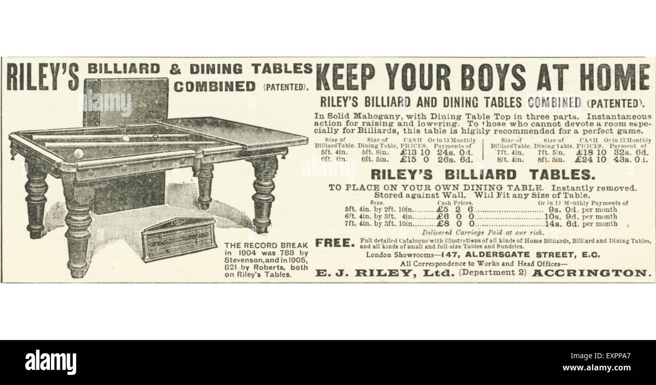 Riley's snooker hi-res stock photography and images - Alamy