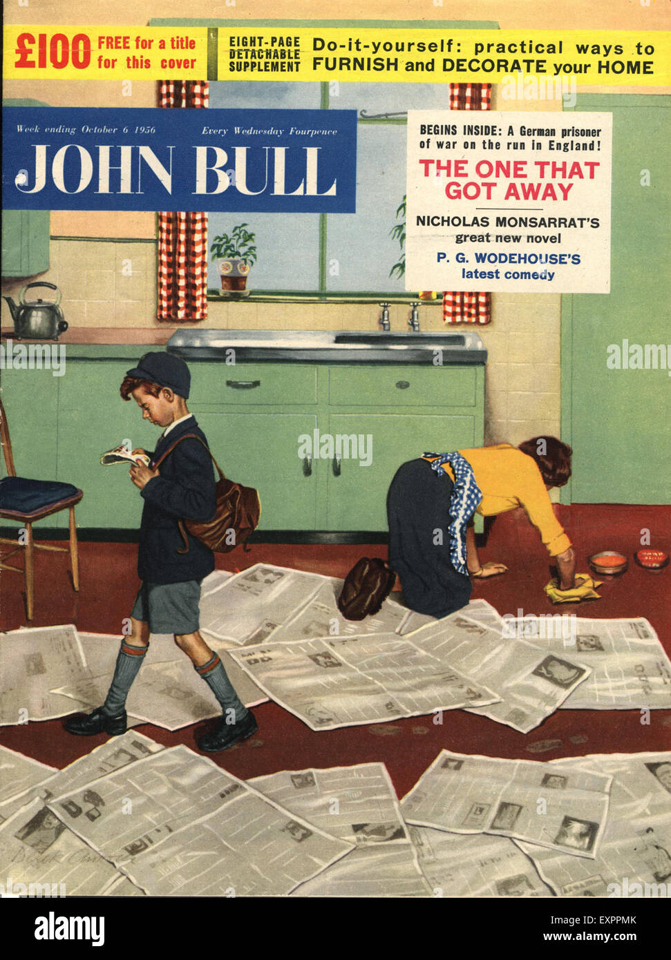 1950s UK John Bull Magazine Cover Stock Photo - Alamy