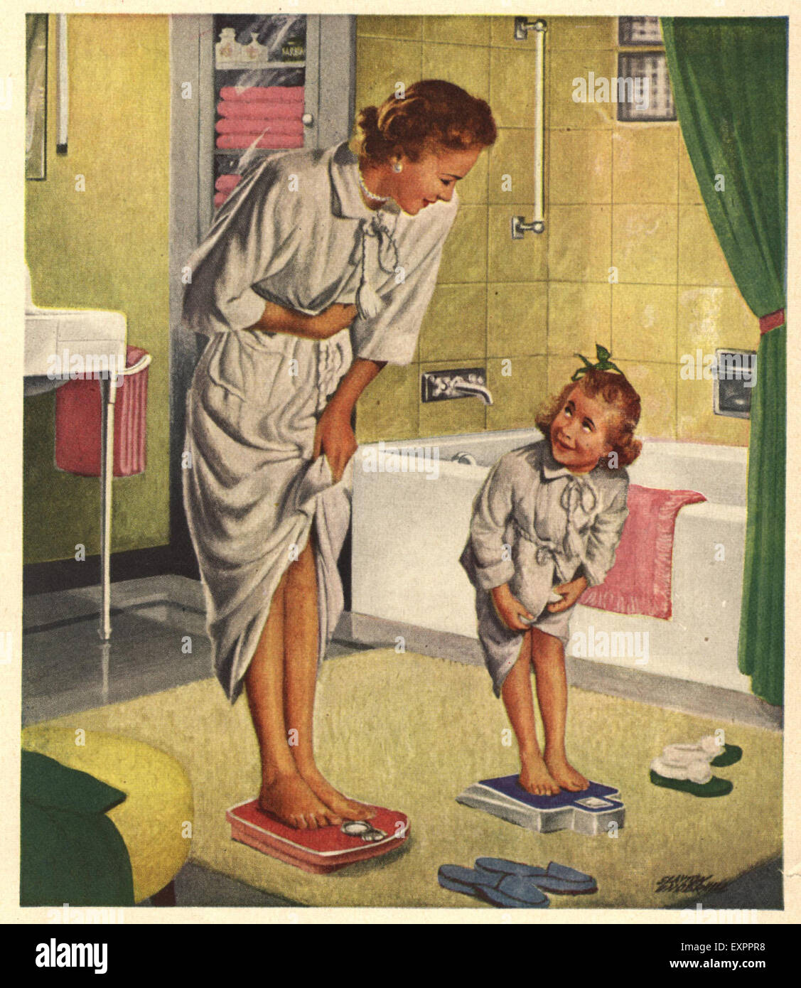 1940s usa mother daughter hi-res stock photography and images - Alamy