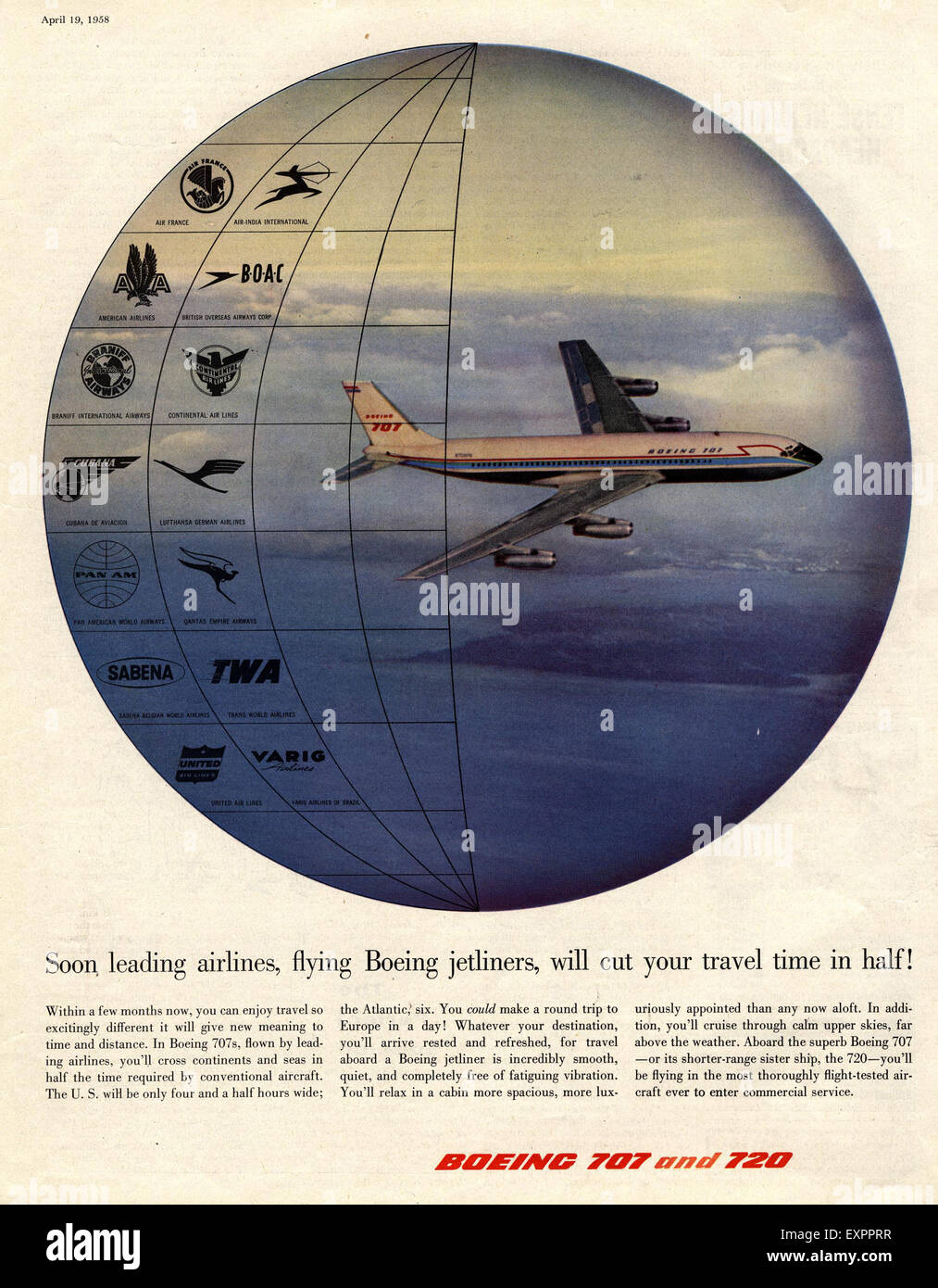 Boeing advert hi-res stock photography and images - Alamy
