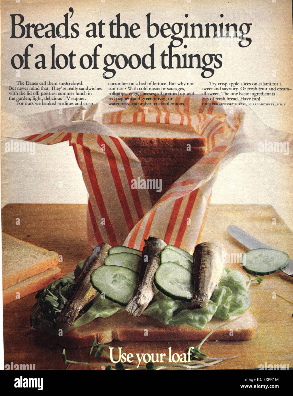 Bread advert hi-res stock photography and images - Alamy