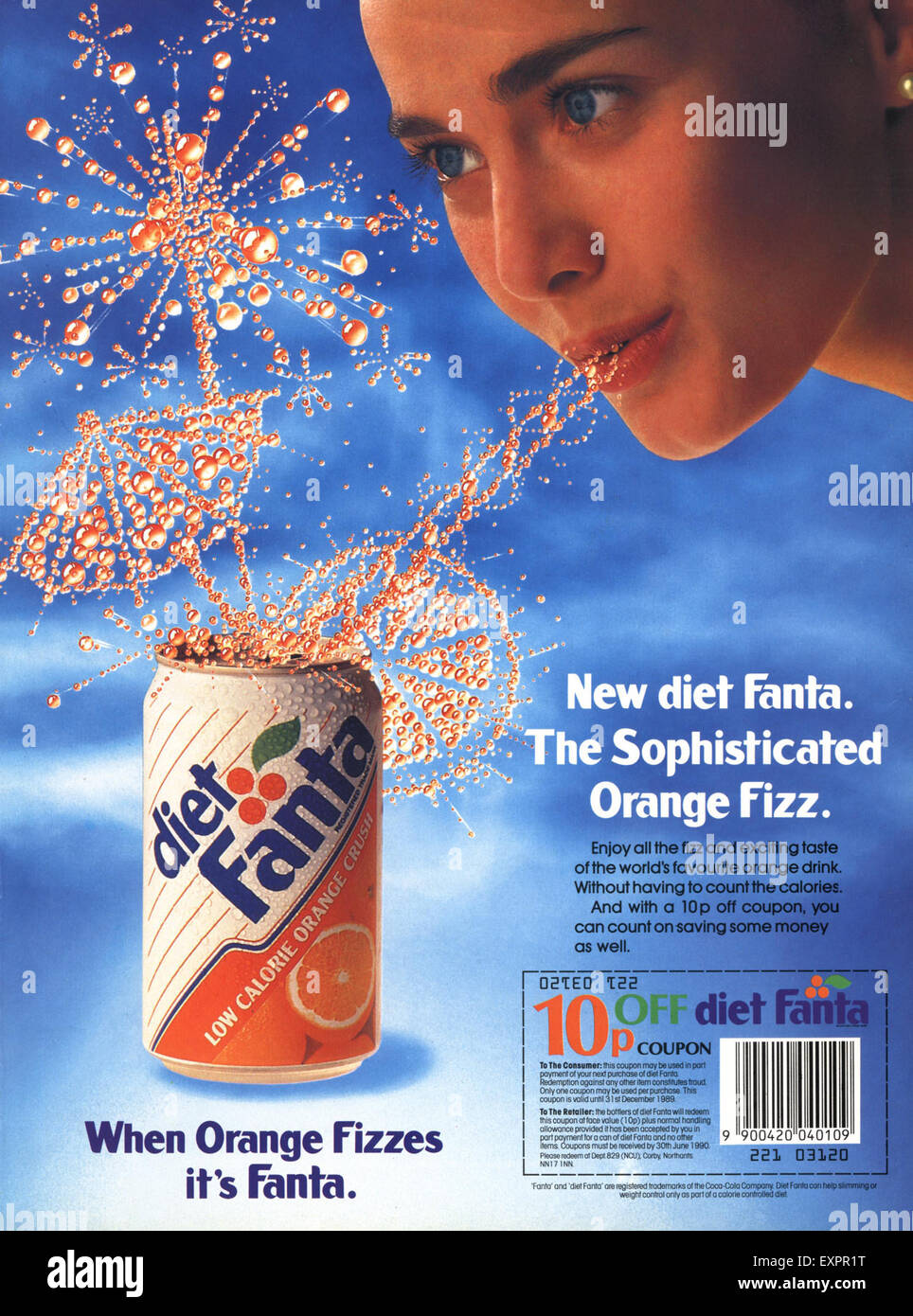 1990s UK Fanta Magazine Advert Stock Photo - Alamy