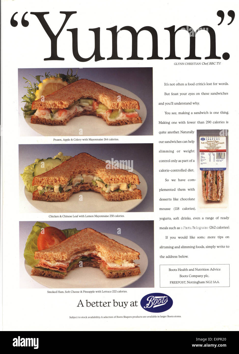 2000s UK Boots Magazine Advert Stock Photo - Alamy