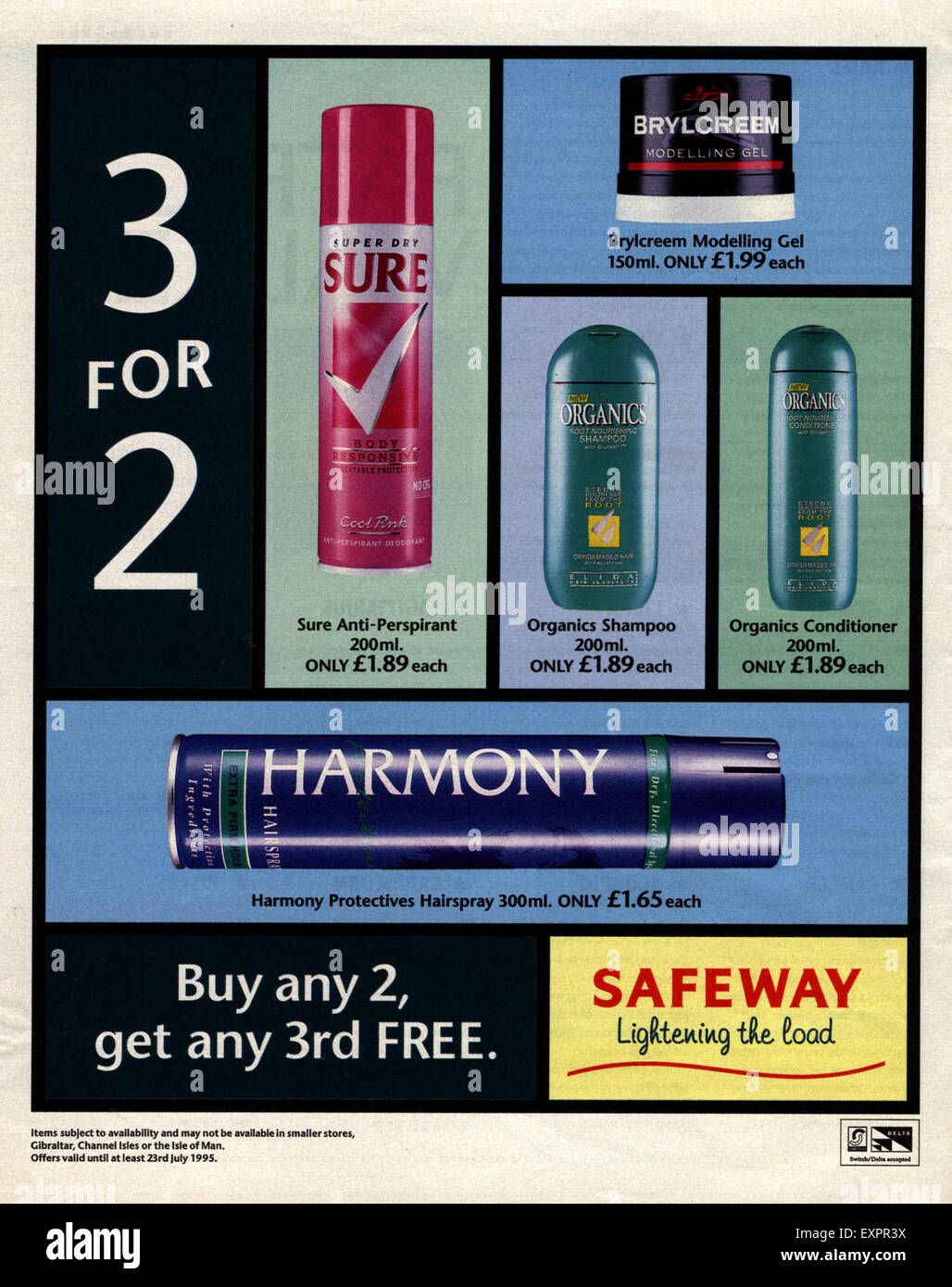 1990s UK Safeway Magazine Advert Stock Photo - Alamy