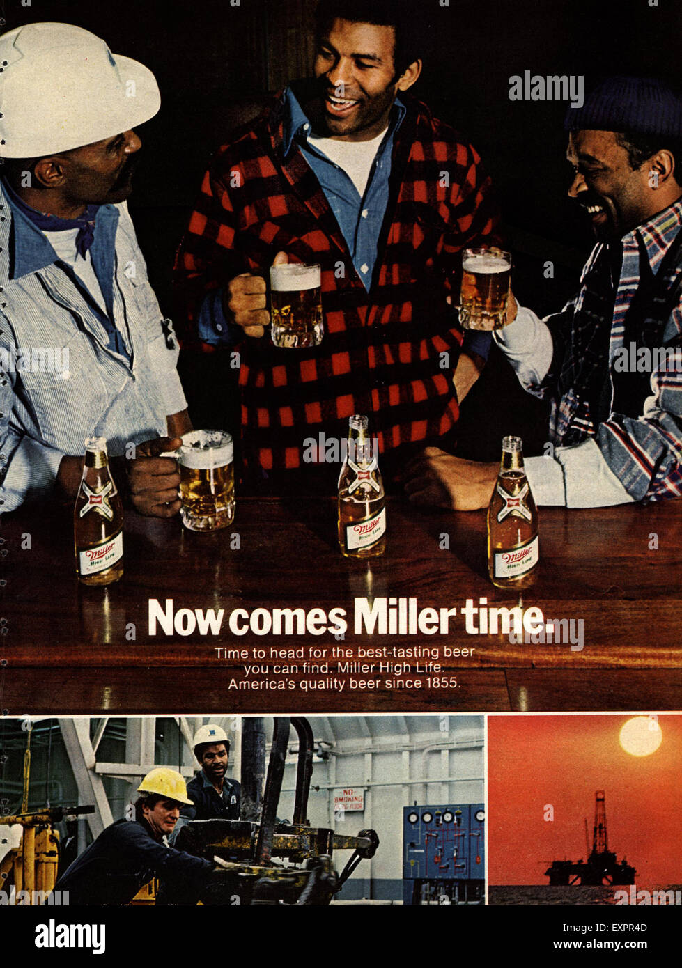 1980s USA Miller Magazine Advert Stock Photo - Alamy