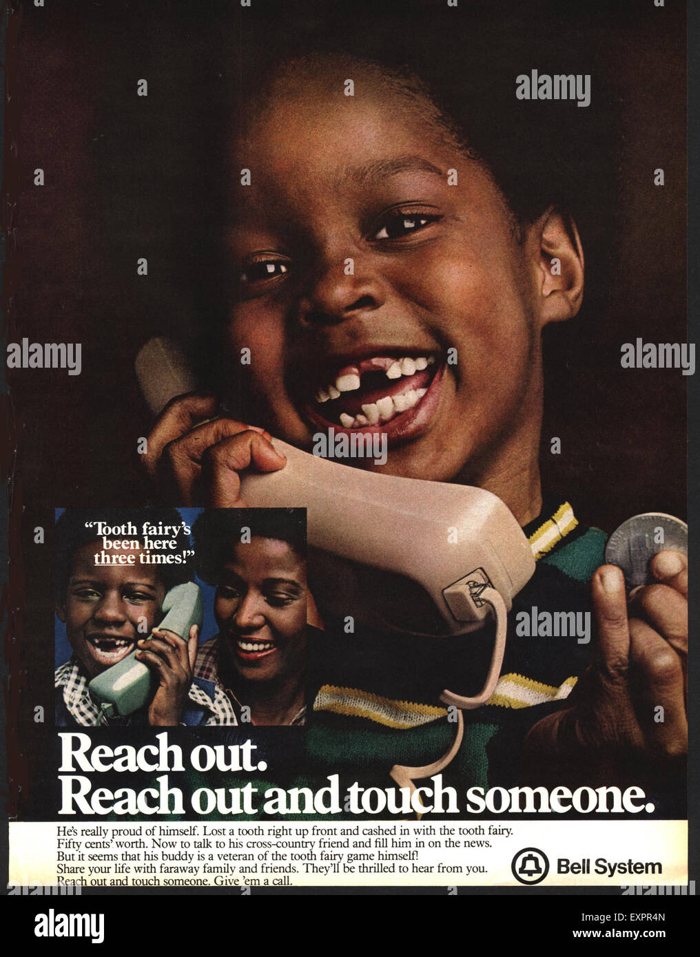 1970s USA Bell Magazine Advert Stock Photo - Alamy