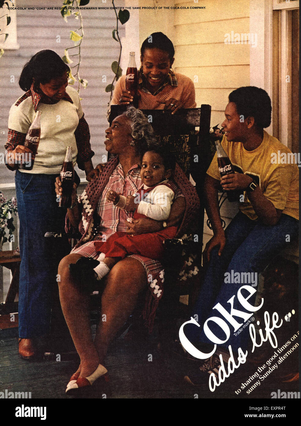1980s usa coca cola magazine advert hi-res stock photography and images - Alamy