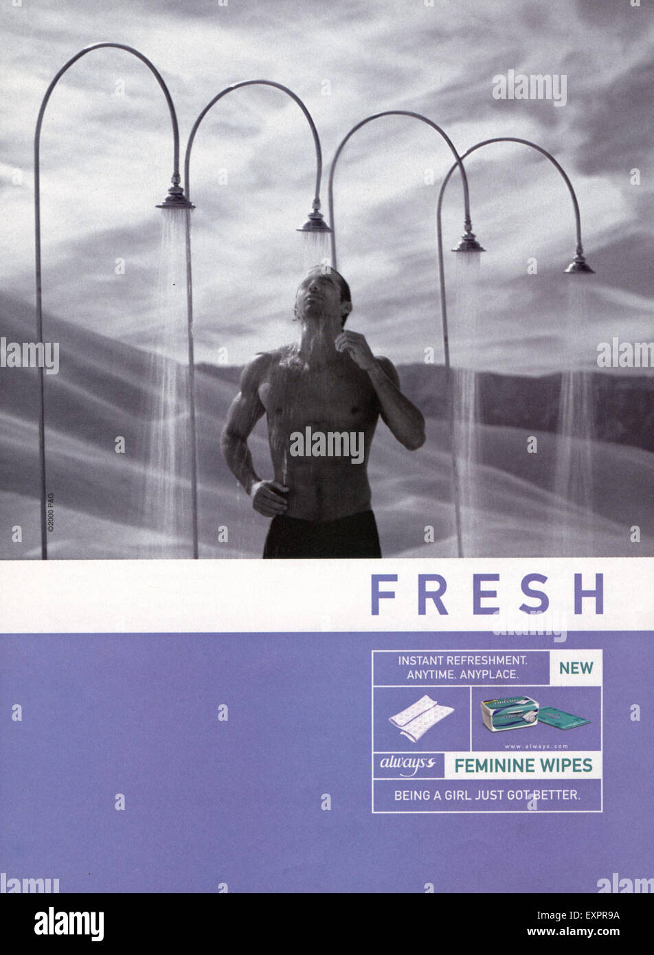 2000s USA Always Magazine Advert Stock Photo - Alamy