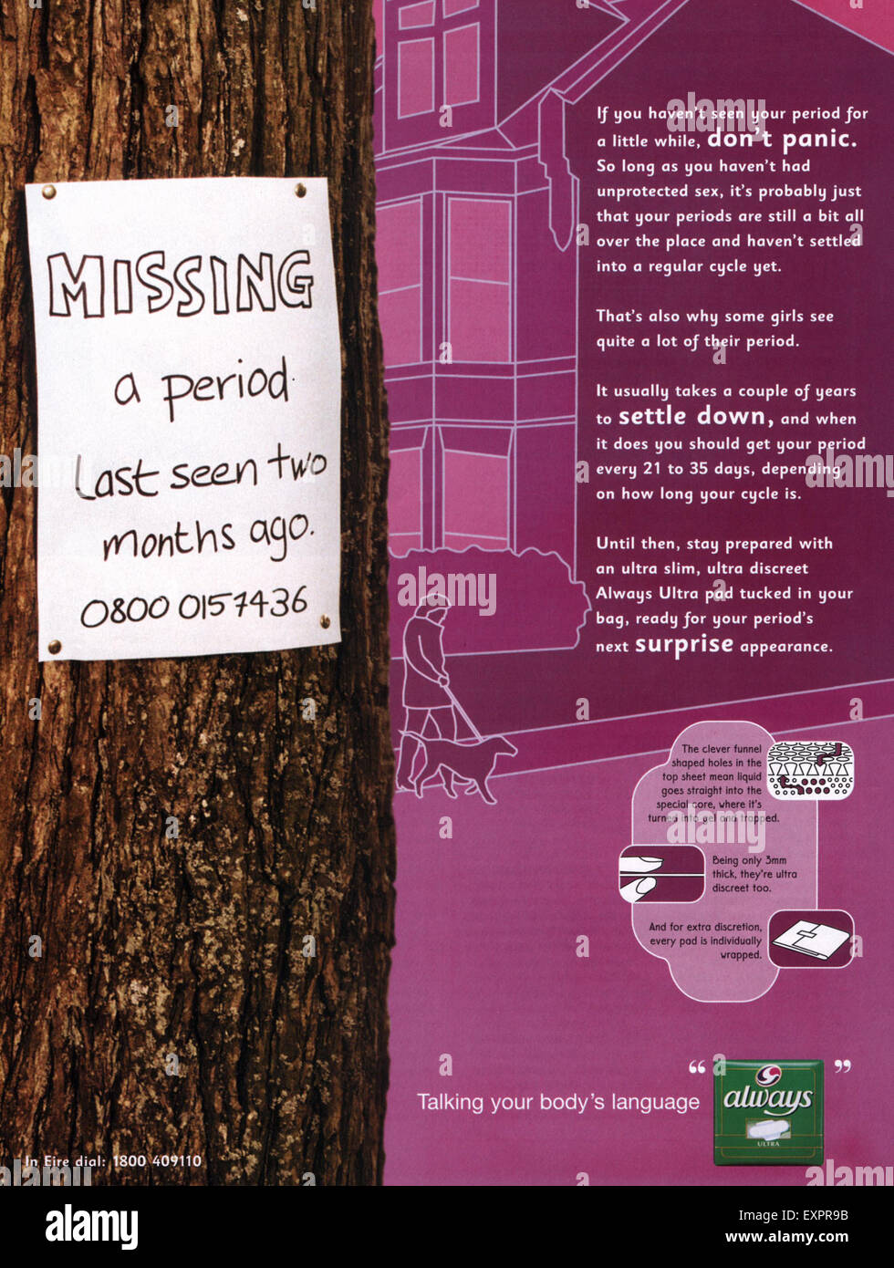 2000s USA Always Magazine Advert Stock Photo - Alamy