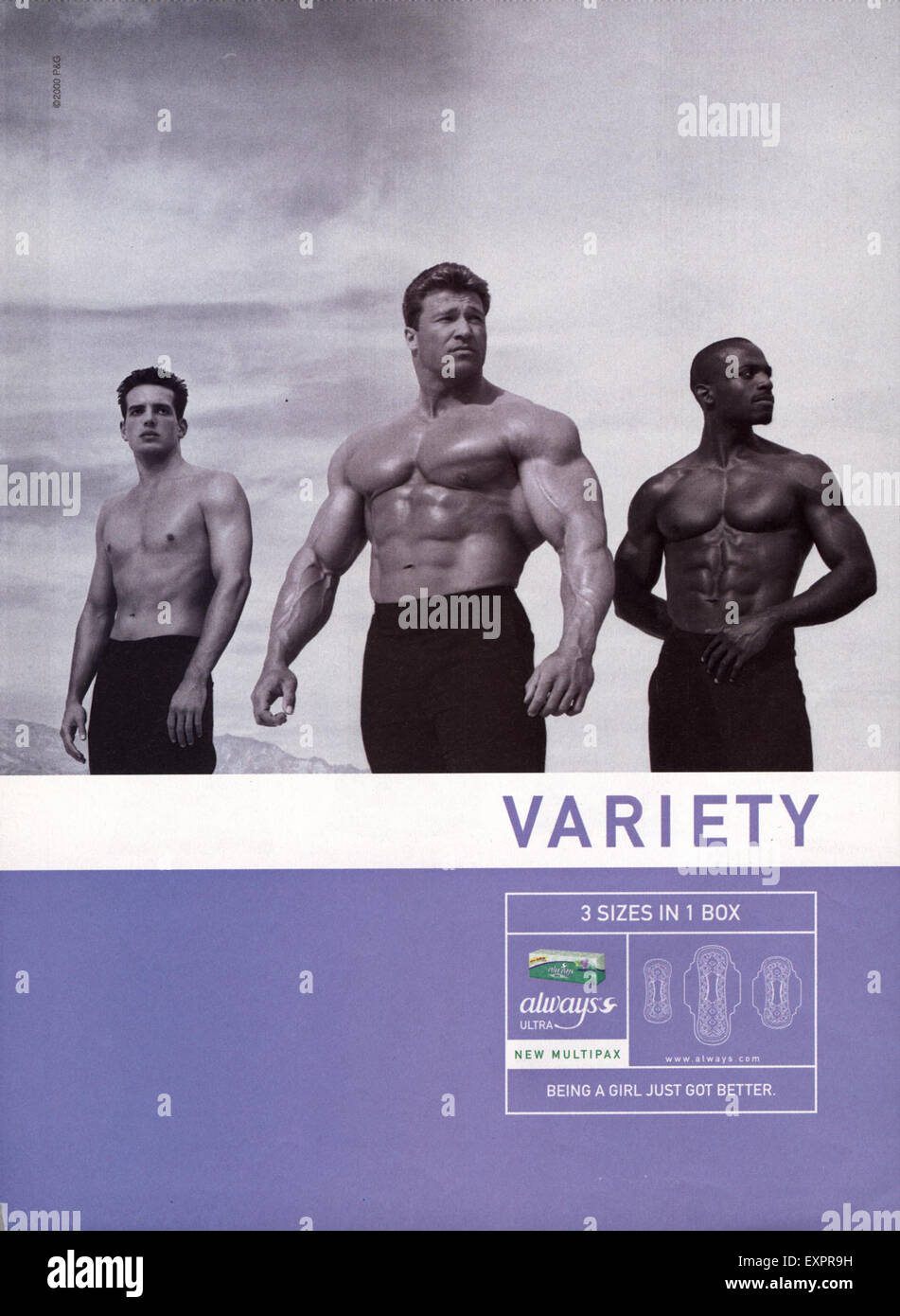 2000s USA Always Magazine Advert Stock Photo - Alamy