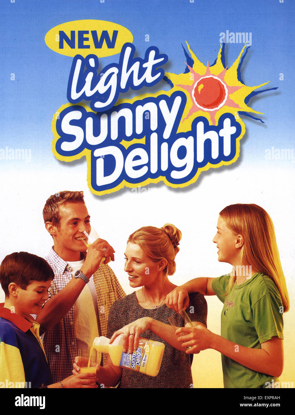 2000s UK Sunny Delight Magazine Advert Stock Photo - Alamy