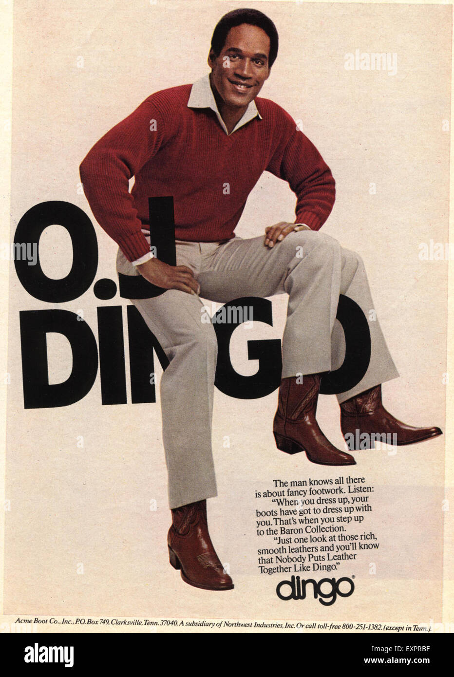 1960s USA Dingo Magazine Advert Stock Photo - Alamy