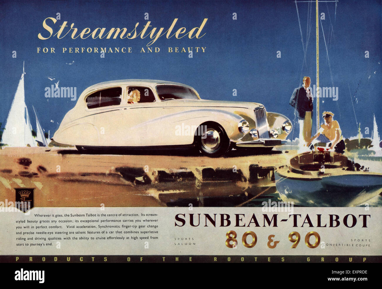 1930s UK Sunbeam-Talbot Cars Magazine Advert Stock Photo - Alamy