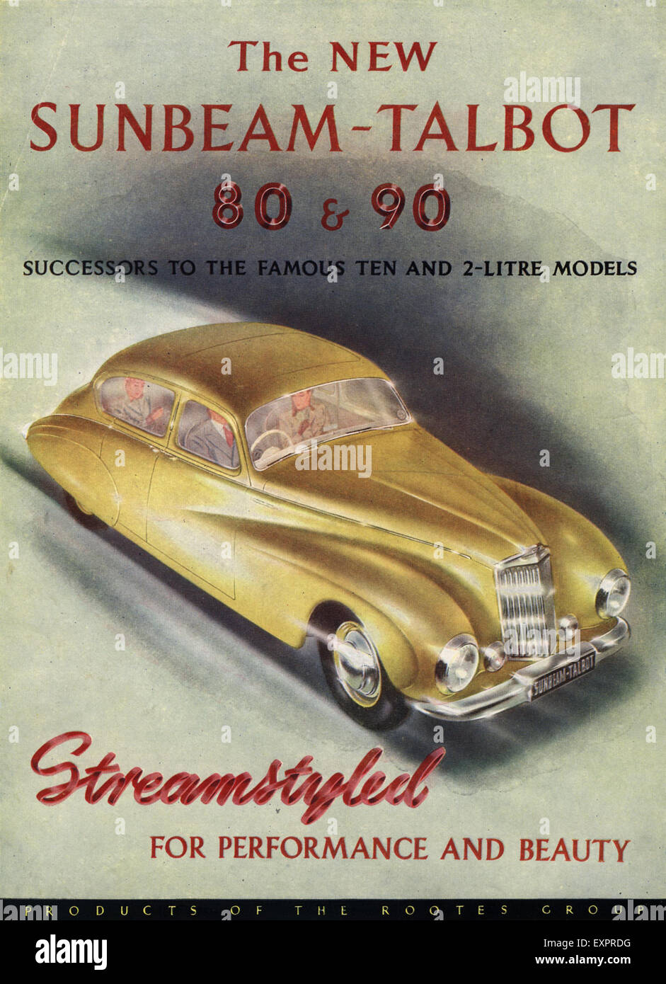 1940s UK Sunbeam-Talbot Cars Magazine Advert Stock Photo - Alamy