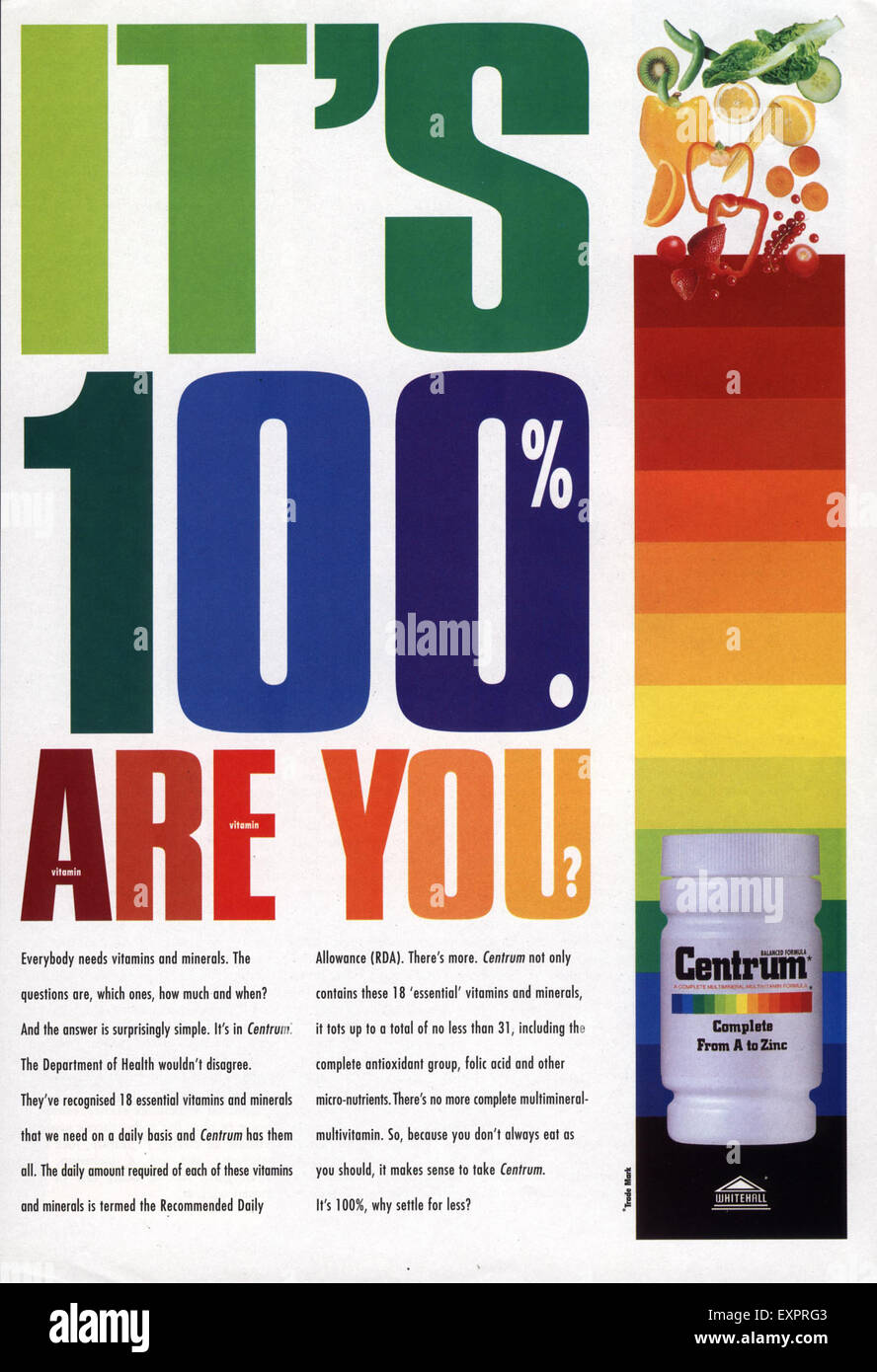 Centrum vitamins hi-res stock photography and images - Alamy