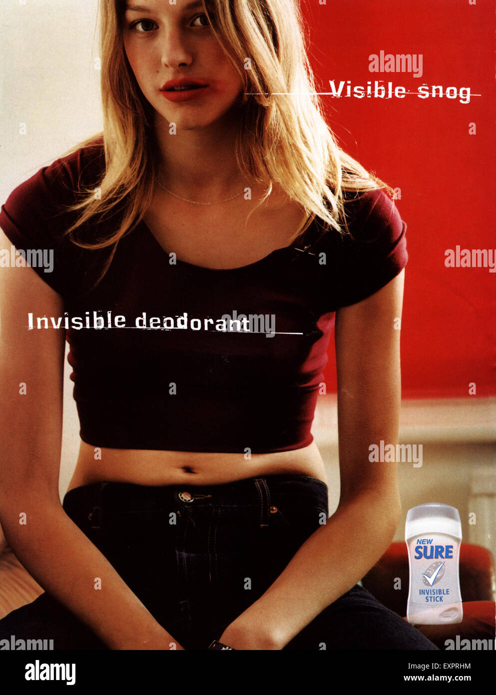 2000s UK Sure Magazine Advert Stock Photo - Alamy