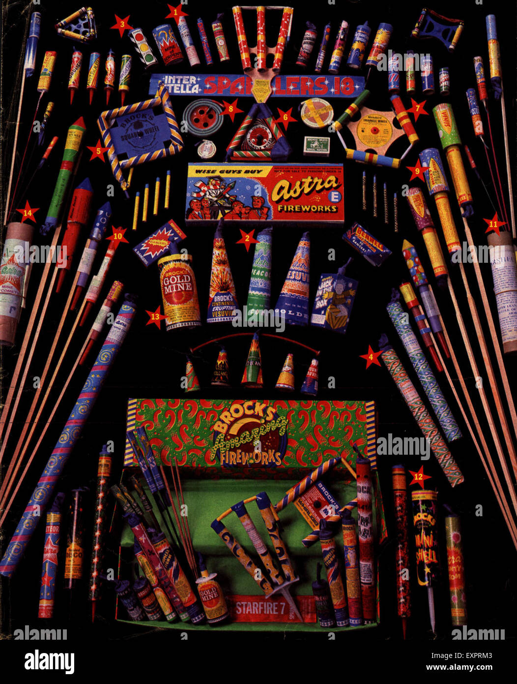 1980s UK Astra Fireworks Magazine Advert Stock Photo - Alamy