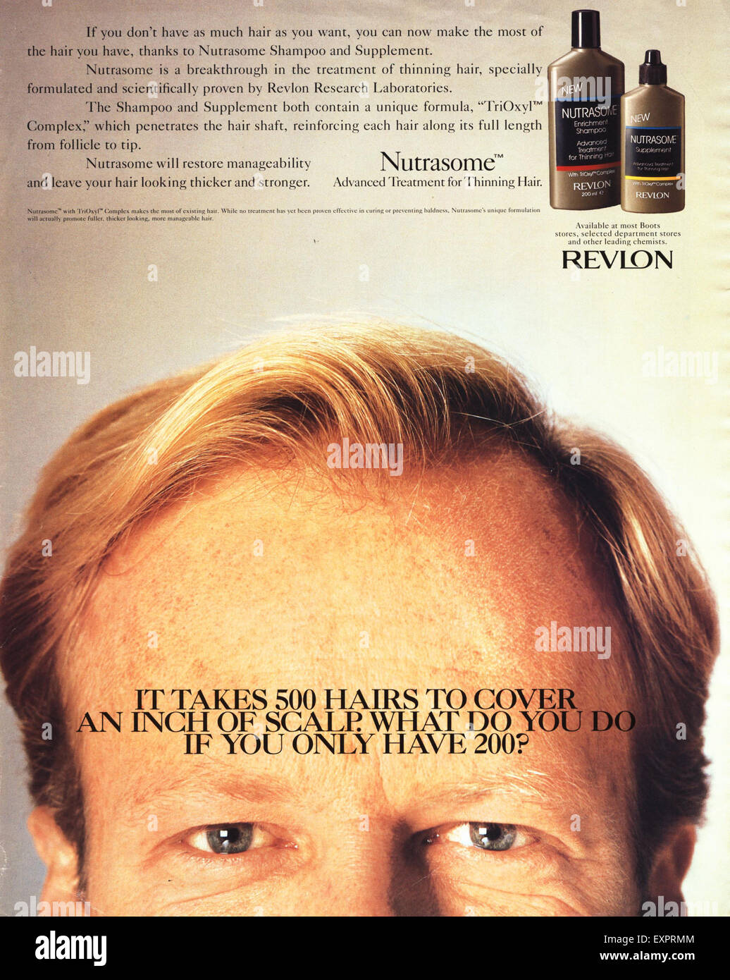 1980s UK Revlon Magazine Advert Stock Photo - Alamy