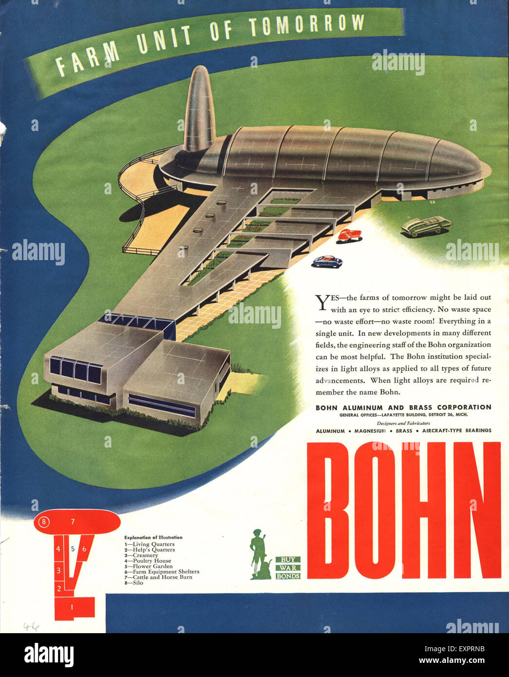 1940s USA Bohn Magazine Advert Stock Photo - Alamy