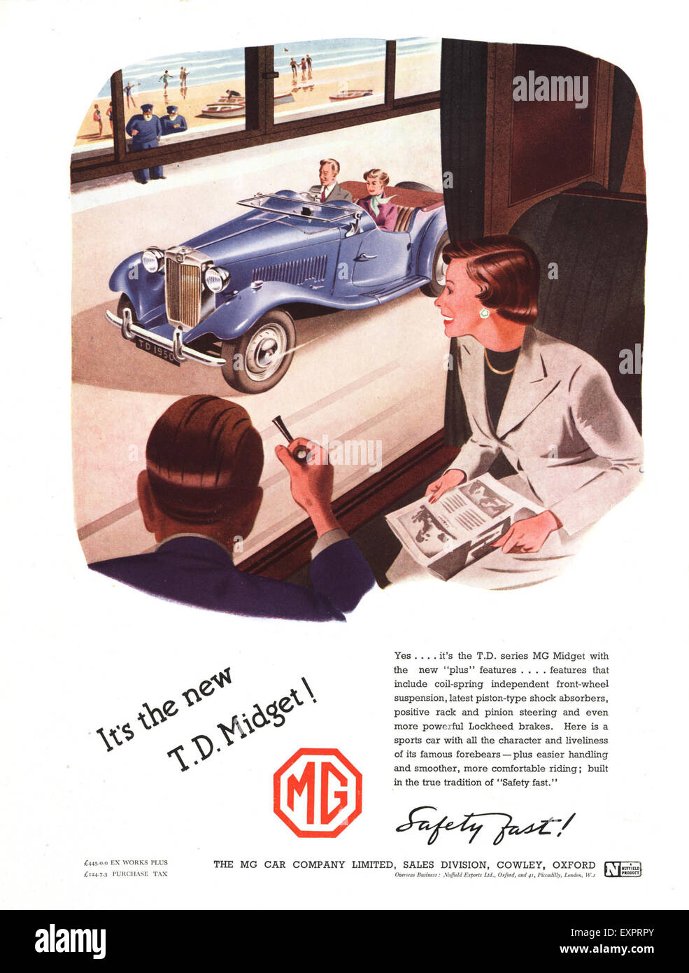 1950s uk mg midget cars hi-res stock photography and images - Alamy