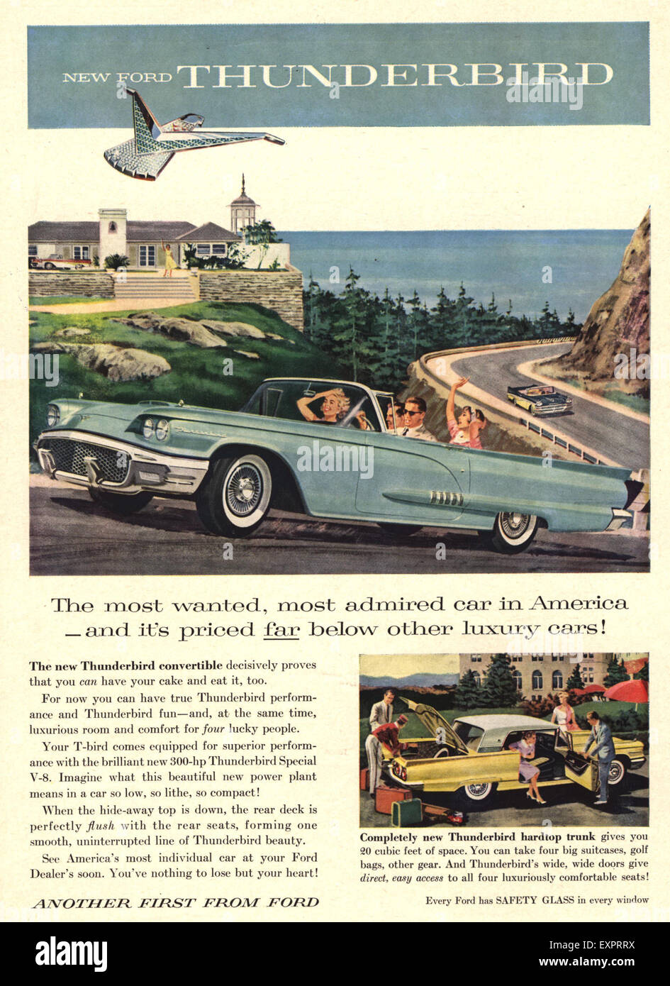 1950s USA Ford Magazine Advert Stock Photo - Alamy