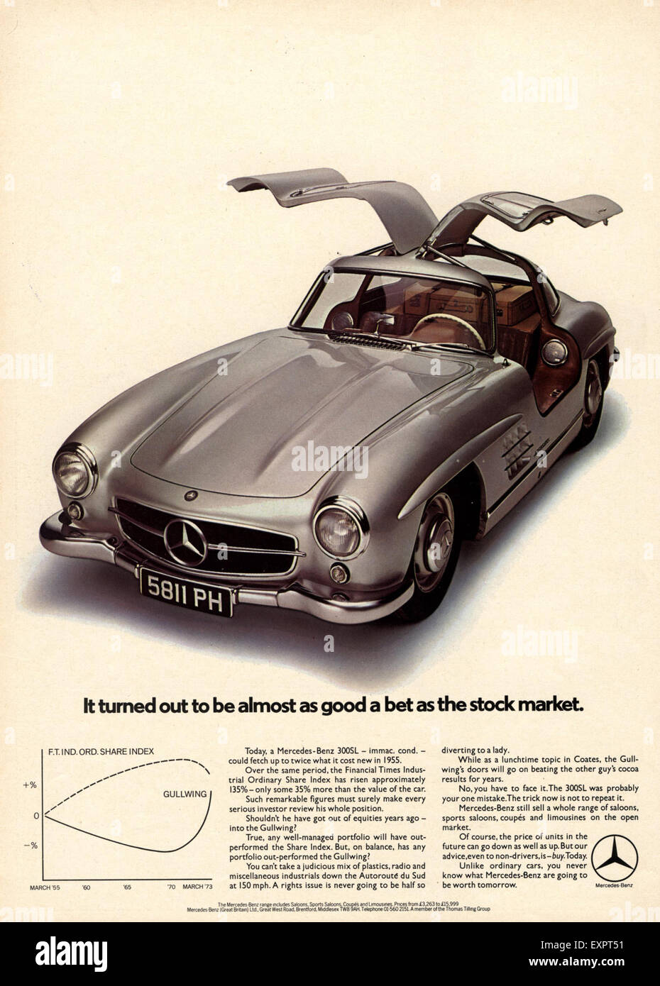 1970s uk mercedes benz magazine advert hi-res stock photography and ...